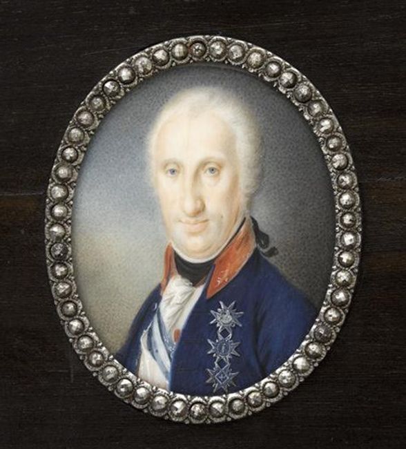 Boîte ornée de six miniatures représentant : Ferdinand Ier (1751-1814 ...