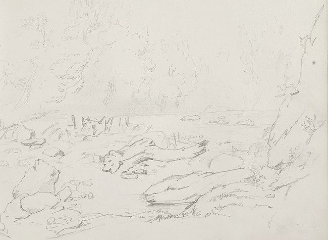 Cascade dans les Pyrénées - Titre factice - Arts graphiques