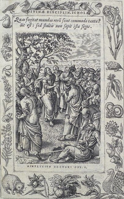 Le Christ enseignant - Titre factice - Estampe